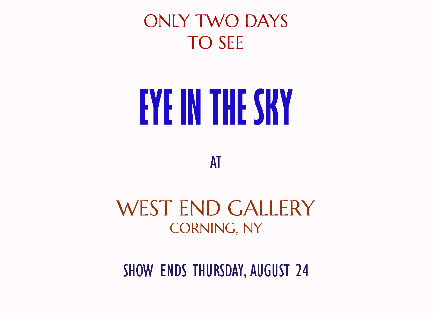 Final 2 Days | Redtree Times